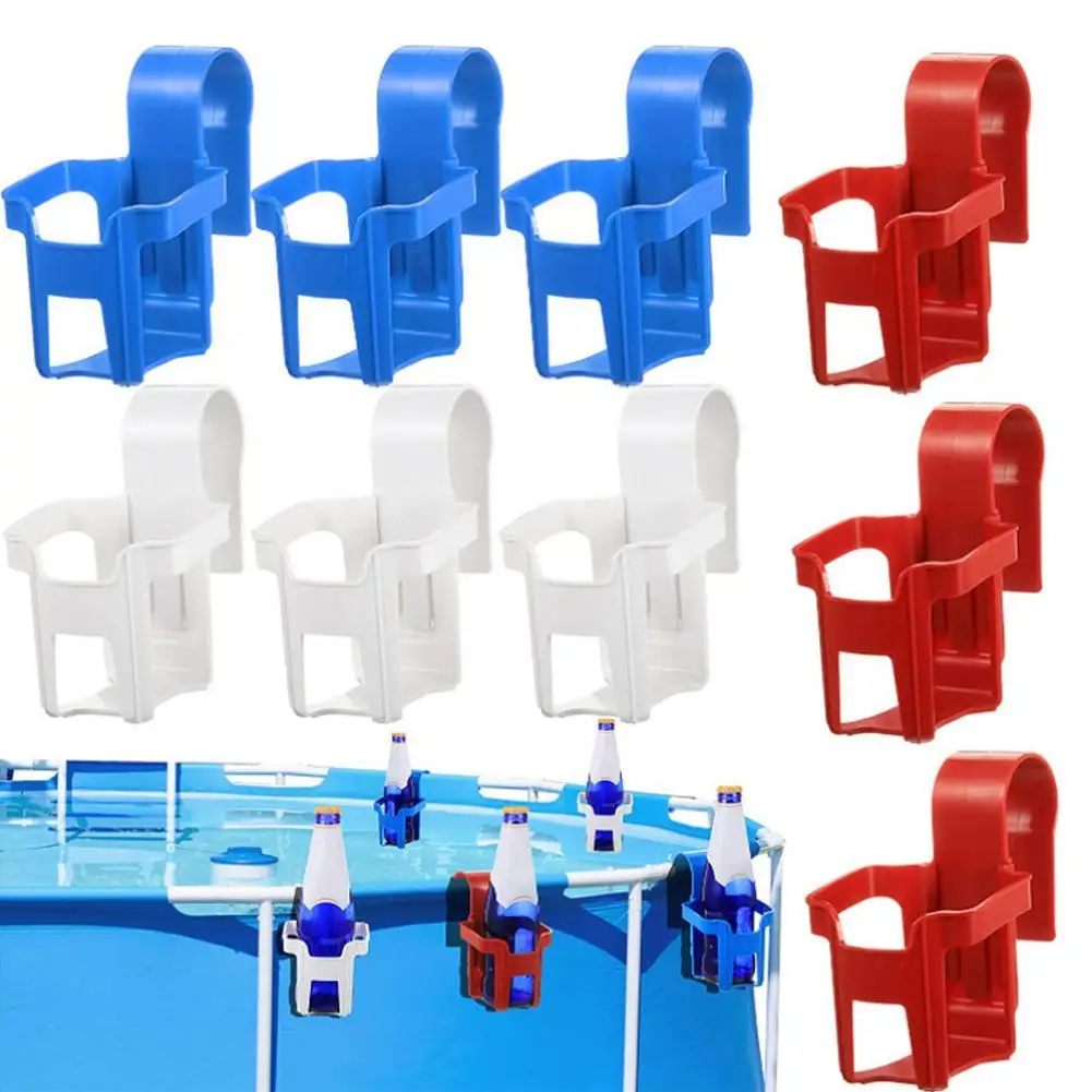 Swimming-Pool-Plastic-Water-Cup-Hanger-Beverage-Beer-Storage-Rack ...