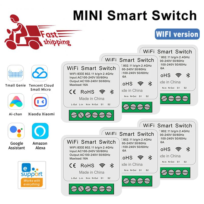 Wifi-Mini-Smart-Switch-10A-DIY-Light-Switches-Smart-Home-2-Way-Wireless ...