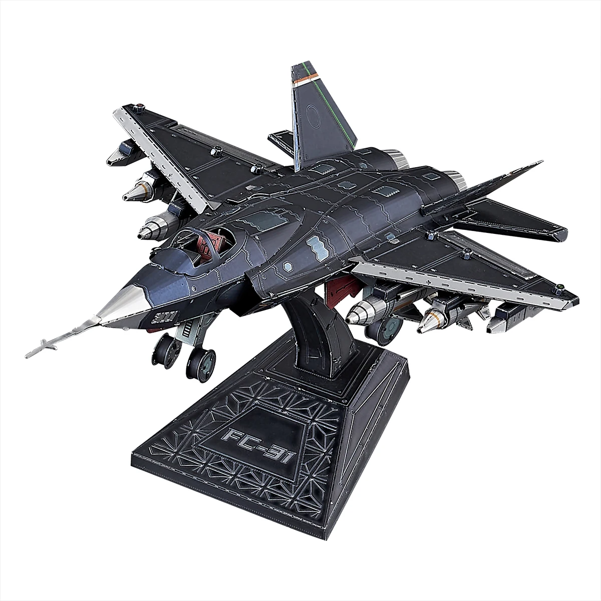 MMZ-IRON-STAR-3D-Metal-Puzzle-Z-20-Armed-Helicopter-FC-31-Stealth ...