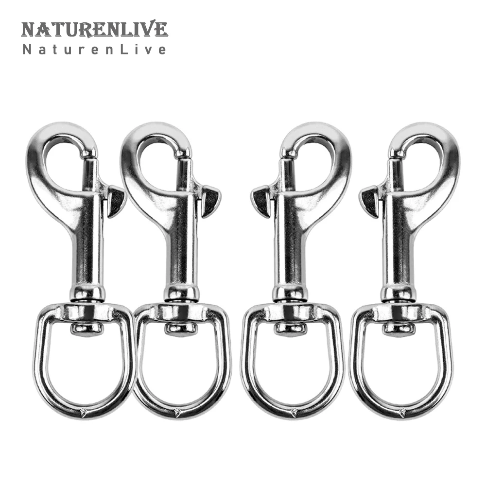 4Pc-66-127mm-Swivel-Eye-Bolt-Snap-Hook-316-Stainless-Steel-Snap-Hooks ...