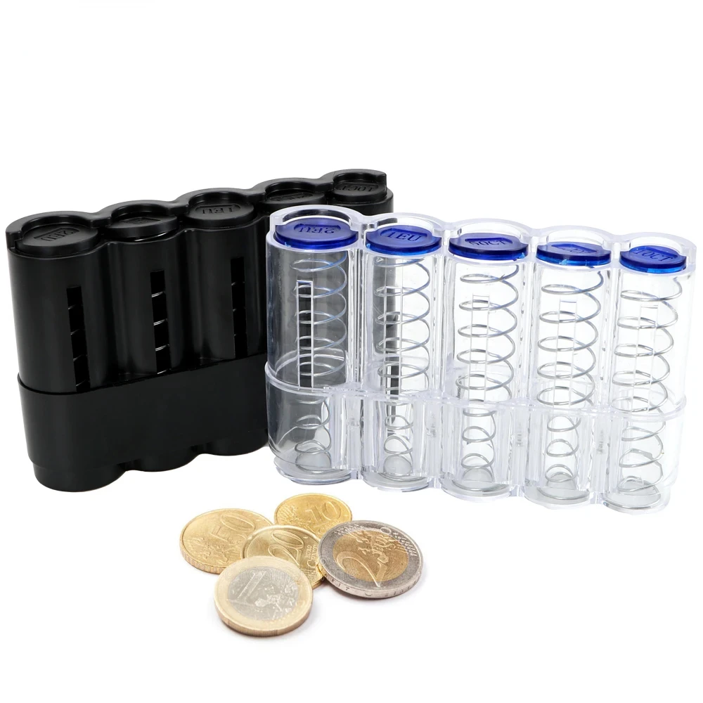 NICEYARD Euro Coin Dispenser Storage Box Money Boxes Storage Coins ...