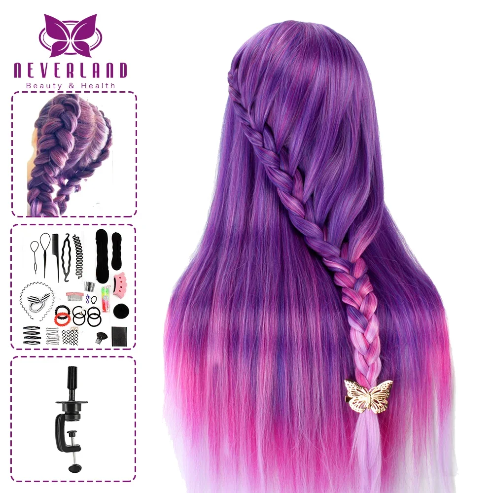 Polyester-Synthethc-Hair-28-71cm-Mannequin-Head-Training-For-Hair ...