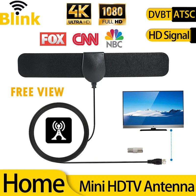Outdoor Long Range HDTV Antenna 4K 1080P Digital Signal Enhancer Free ...