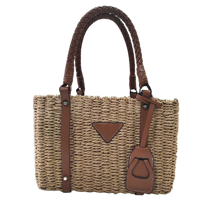 Bolso-de-playa-de-dise-ador-de-lujo-para-mujer-bolsa-de-paja-de-marca ...