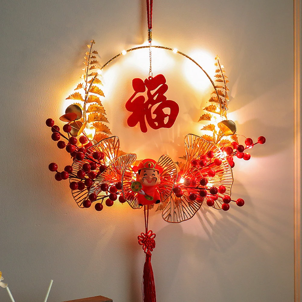 2024-Chinese-New-Year-of-The-Wedding-Decoration-Portable-Wreath-Door ...
