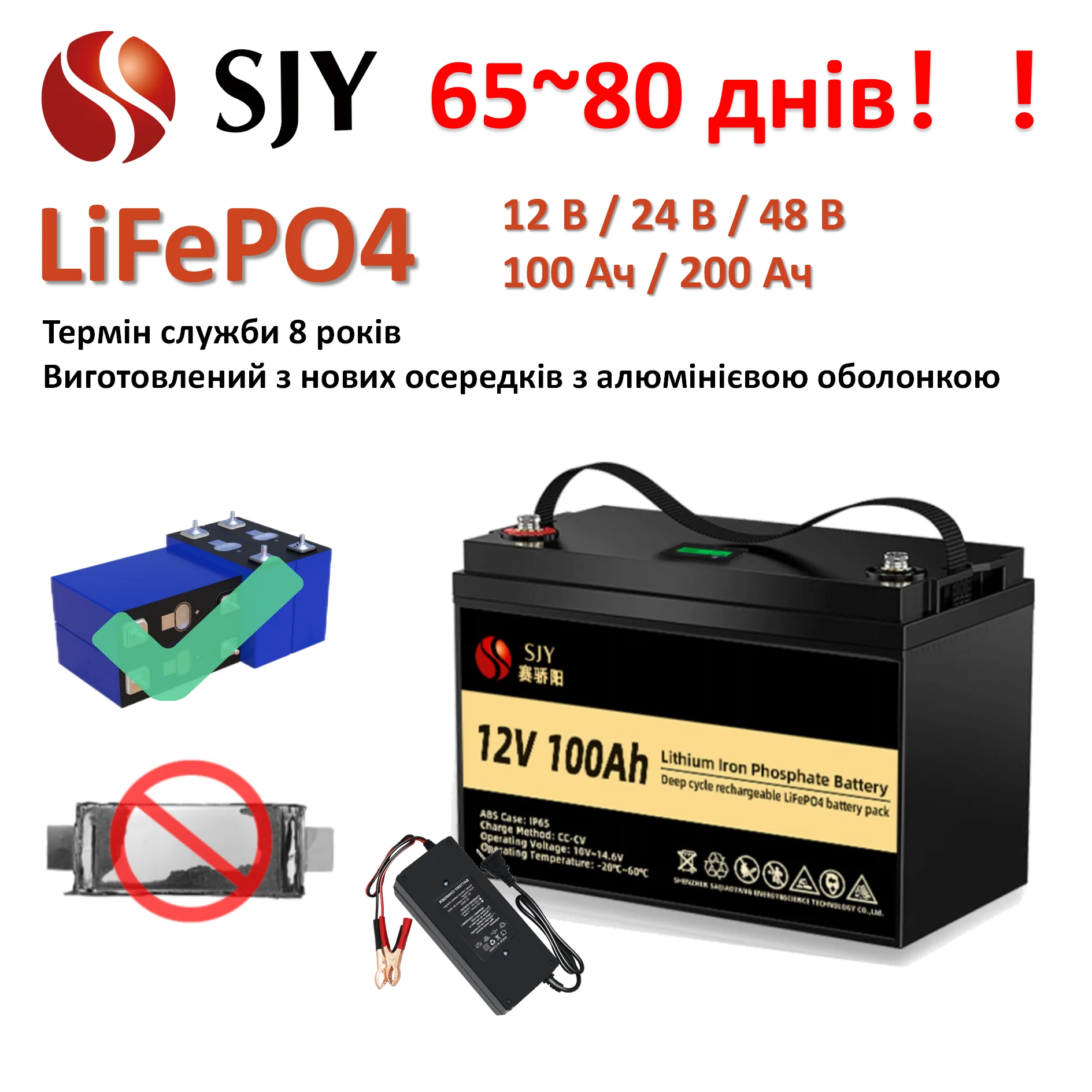 12V-24V-48V-100AH-LiFePO4-Battery-Pack-Lithium-Iron-Phosphate-for ...