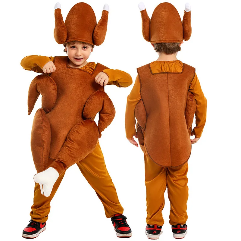 Disfraz-de-pavo-tostado-para-ni-o-y-ni-a-traje-de-comida-divertida ...