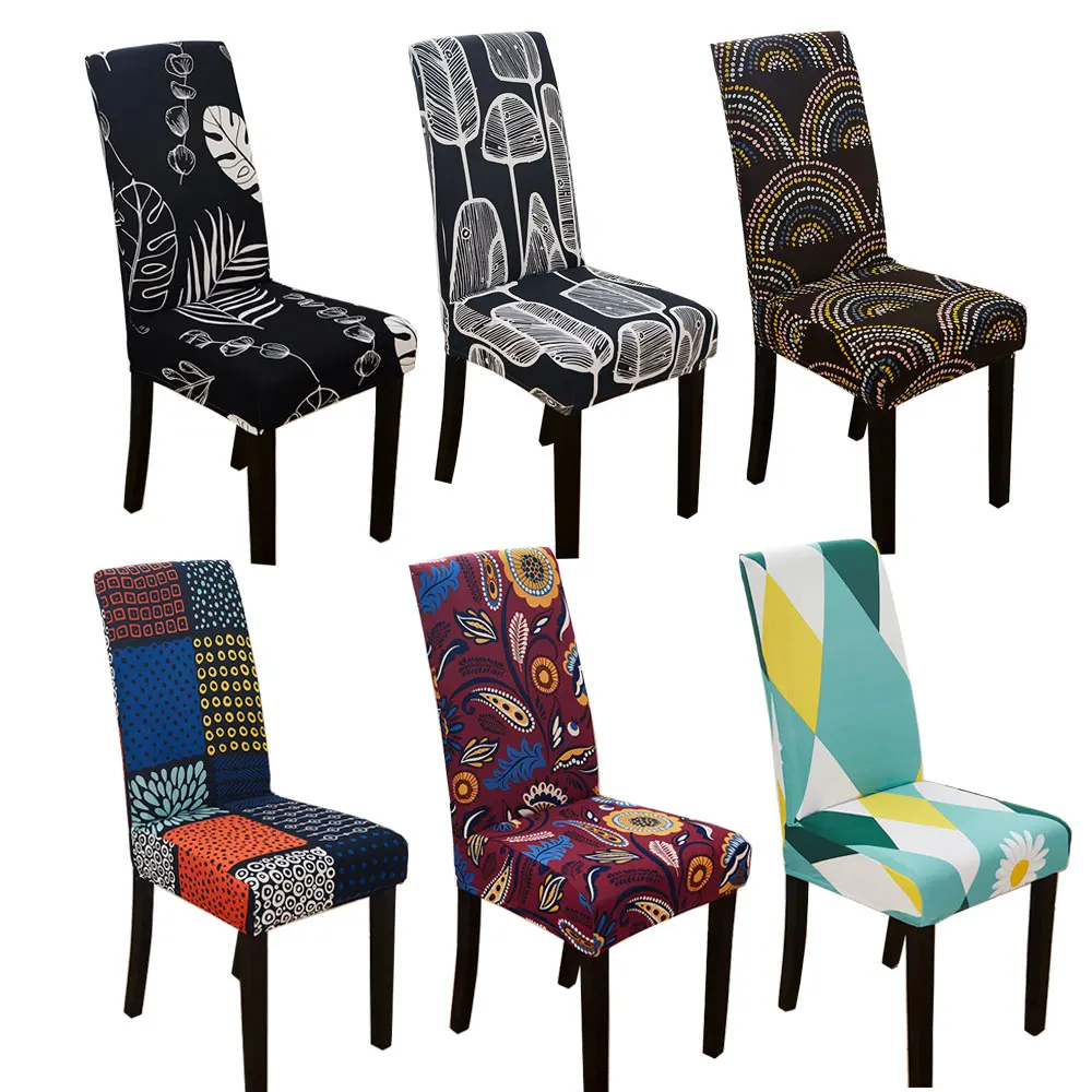 Summer-Leaf-Print-Chair-Cover-dining-room-Home-Decorative-Chair ...