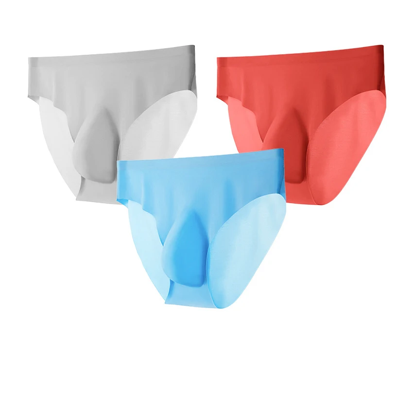 Men-s-Seamless-Underwear-Briefs-Ice-Silk-3D-Pouch-Ultra-thin ...