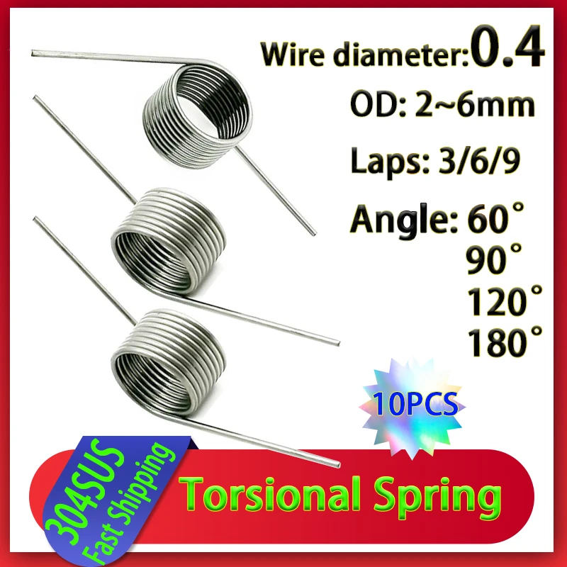 10Pcs-Wire-Diameter-0-4-V-shaped-Customizable-Stainless-Steel-Small ...