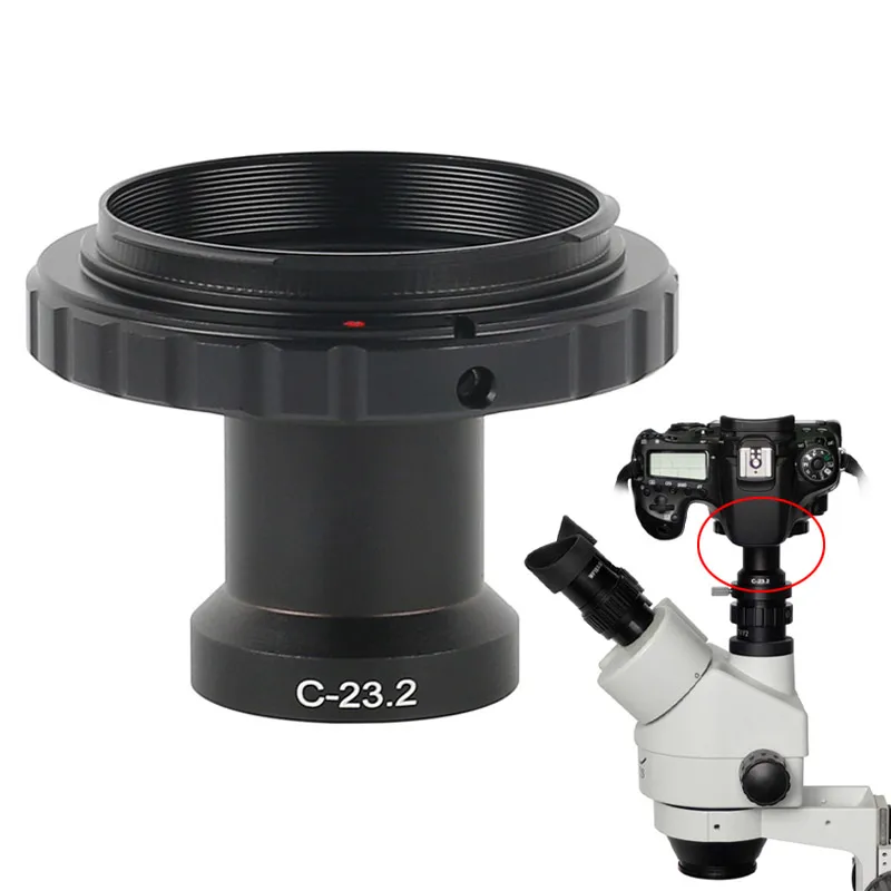 C-Mount-Camera-Adapter-Nikon-Canon-EOS-SLR-Camera-23-2mm-Eyepiece-Ports ...