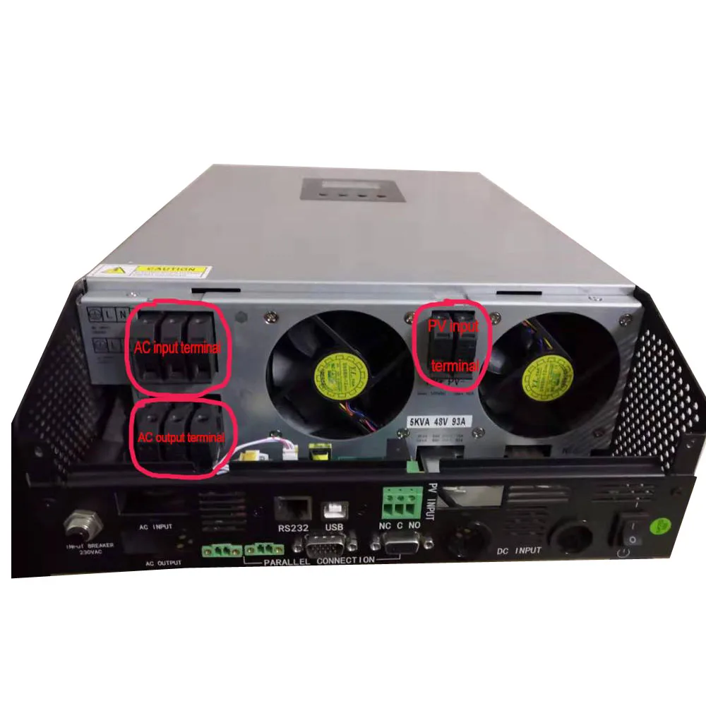 A Set Of Pv Input Terminal /ac Input Terminal/ac Output Terminal For Ps ...