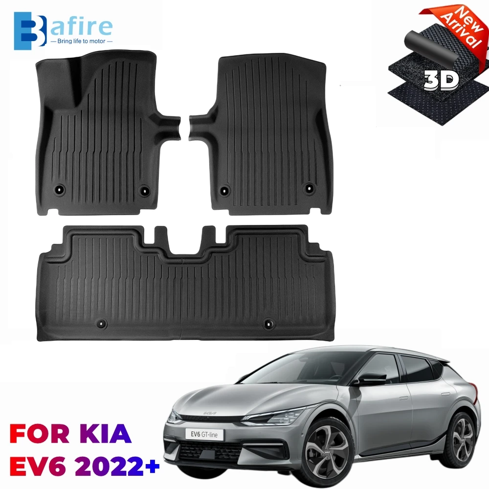 New 3D Floor Mat For KIA EV6 2022 2023 Custom Floor Liner Fully ...