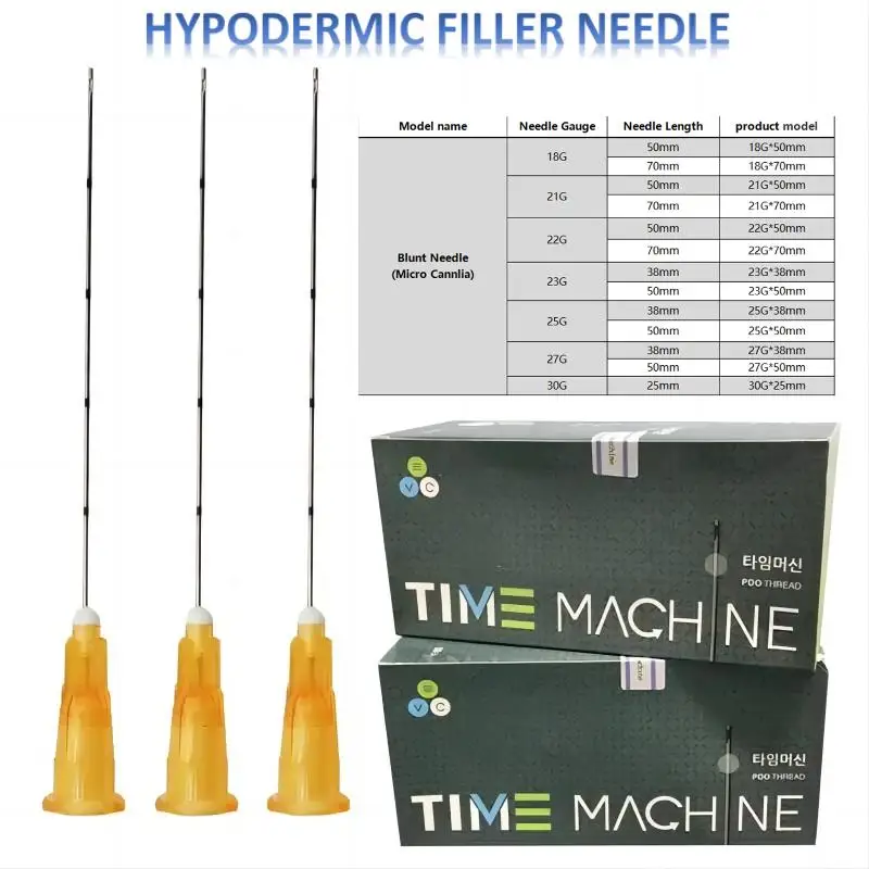 Disposable Micro Blunt Tip Cannula Needle For Filler Injection ...