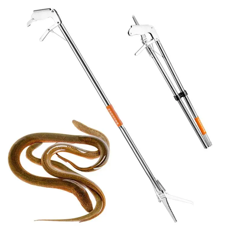 Multipurpose-Foldable-Snake-Catcher-Tongs-Stainless-Steel-Wide-Jaw ...