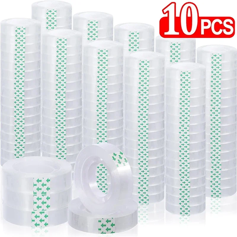 1-10PCS Strong Sticky Transparent Tape Invisible Adhesive Packing Tapes ...
