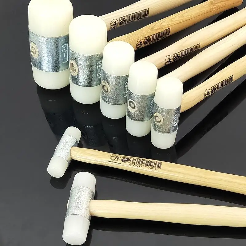 White-nylon-rubber-hammer-mouth-wooden-handle-special-installation-for ...
