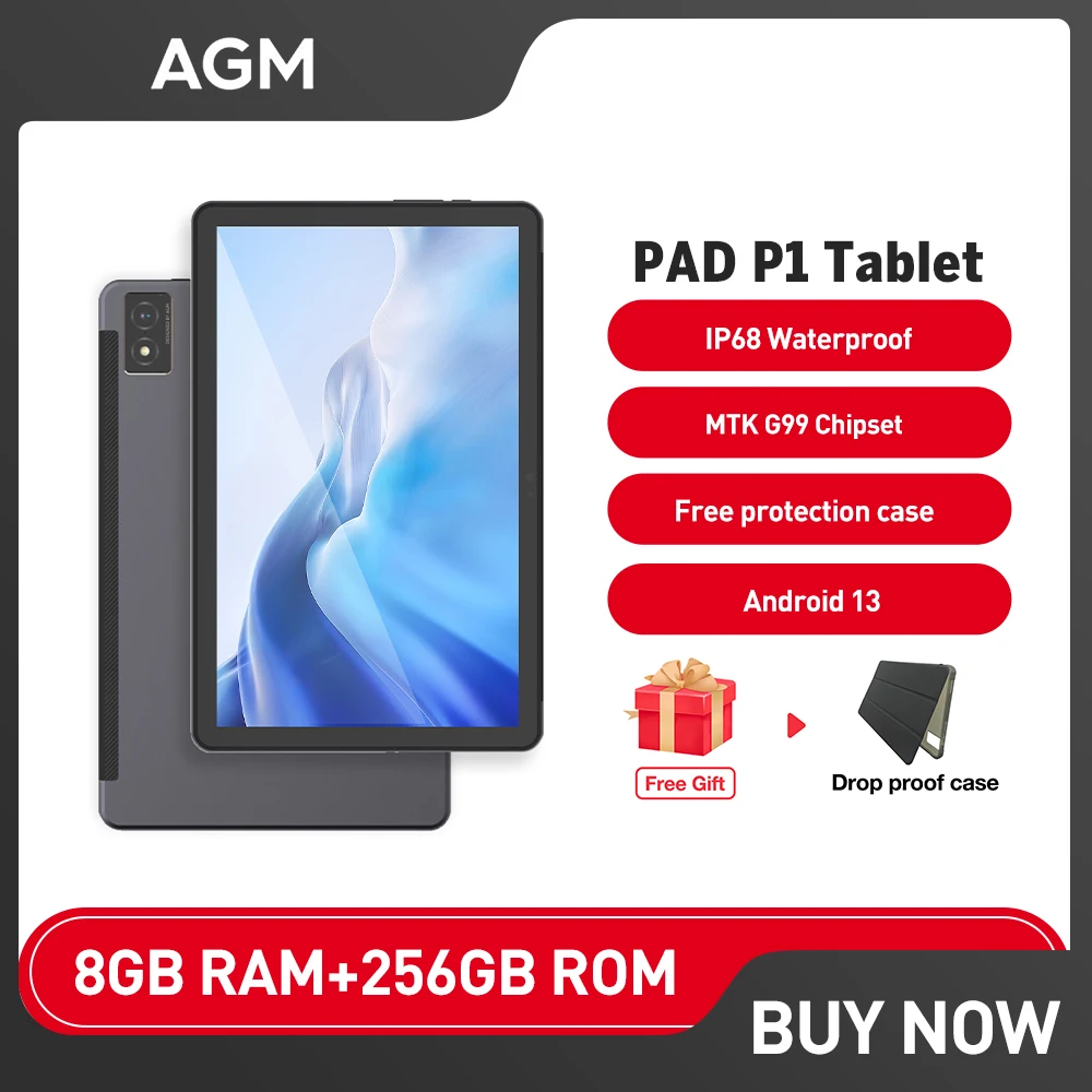 AGM-PAD-erian-Tablette-Android-13-tanche-avec-tui-de-protection-cran ...