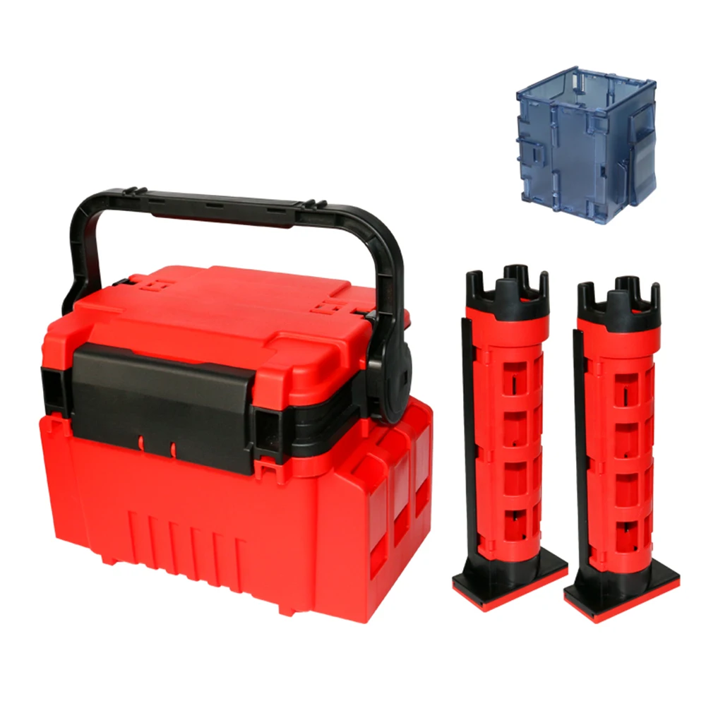 Multifunctional Fishing Box Travel Fishing Case Box with Bottle Holder ...
