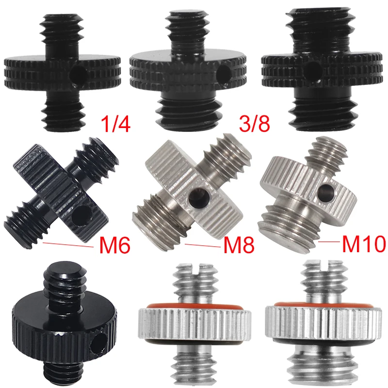 1-4-3-8-M6-M8-M10-Conversion-Screw-Male-to-Male-Screw-Mount-Converter ...