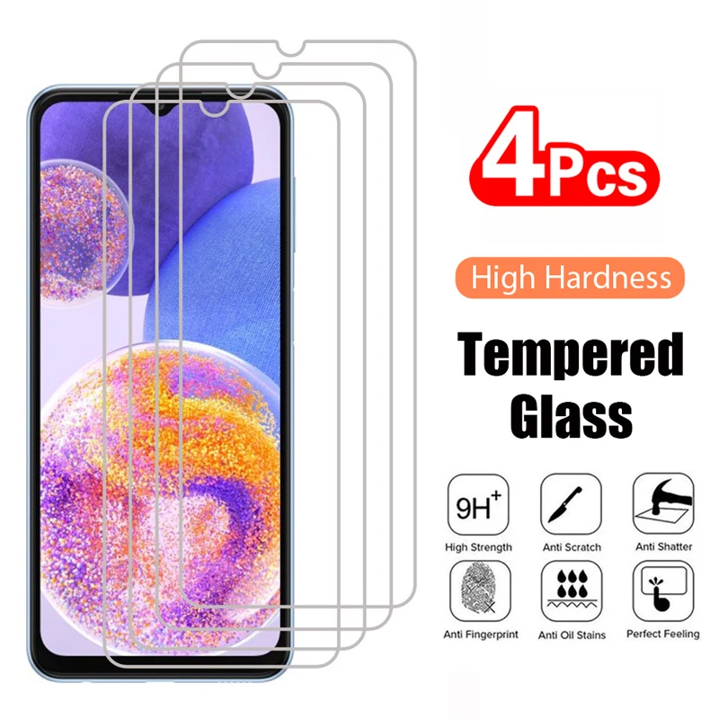 4PCS-Tempered-Glass-for-Samsung-Galaxy-A14-A34-A54-5G-2-5D-9H ...
