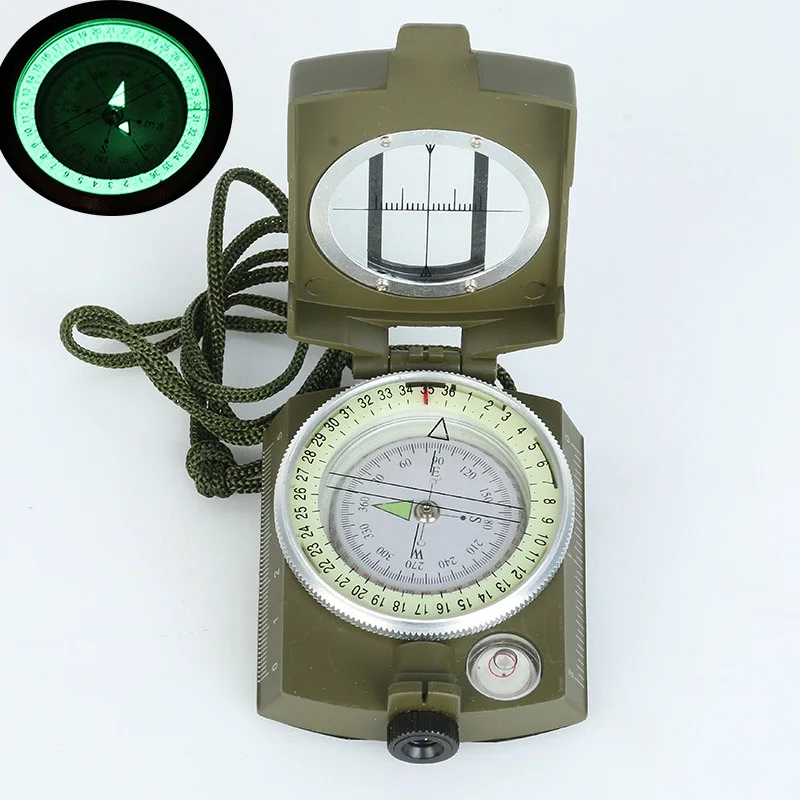 New-Professional-Military-Army-Metal-Sighting-Compass-Clinometer ...