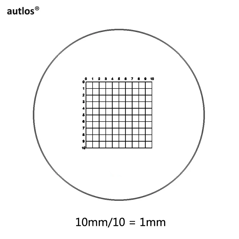 924-1MM-DIV-Grid-Partition-Board-Glass-Stage-Eyepiece-Objectie-Lens ...