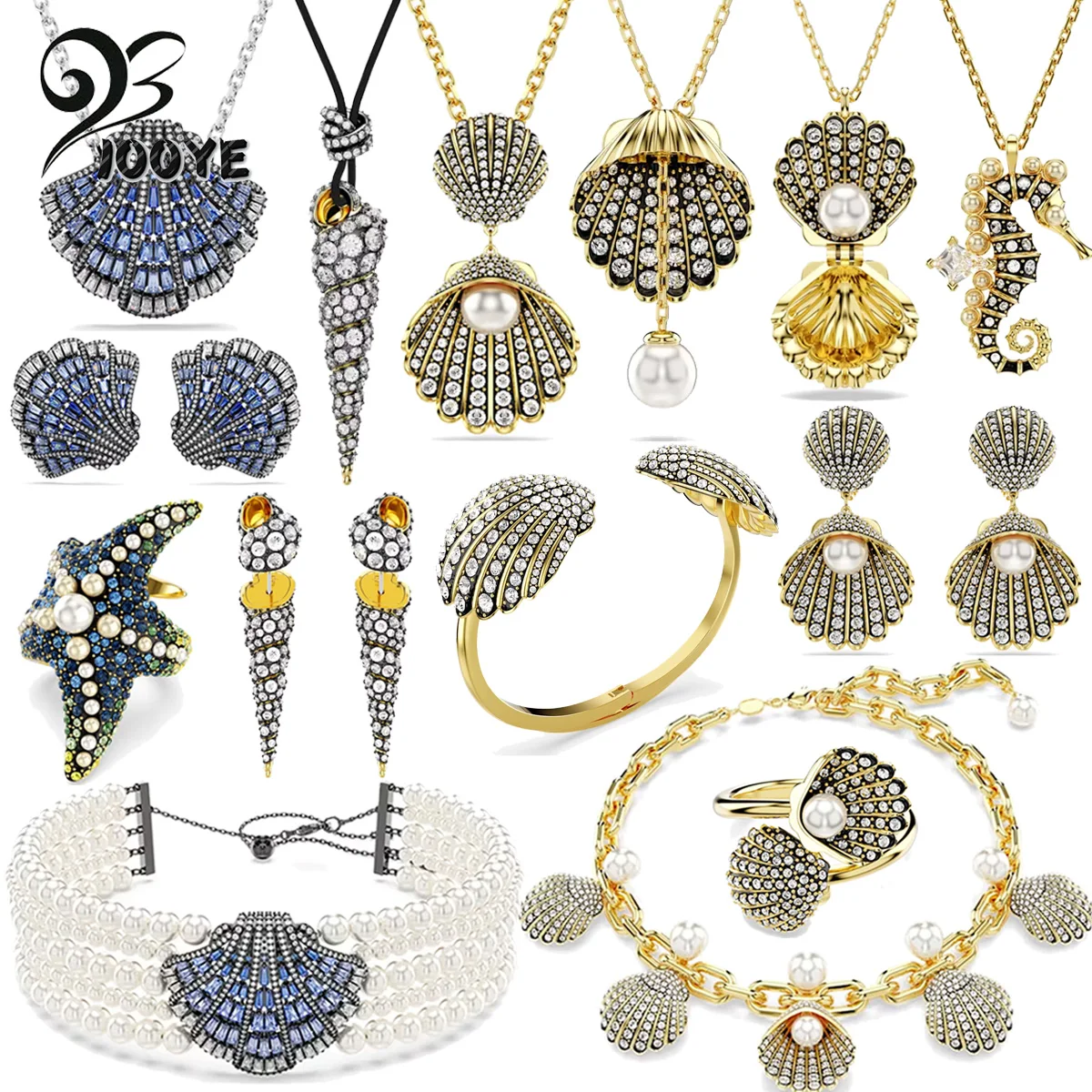 Idylia-Conjunto-de-joyer-a-fina-Original-para-mujer-collar-de-perlas-de ...