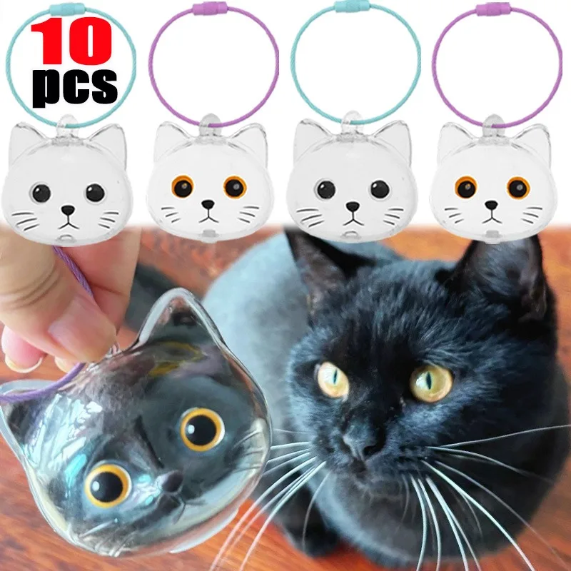 New Funny Creative Cat Hair Keychain for Pet Fur Memorial DIY Handmade ...