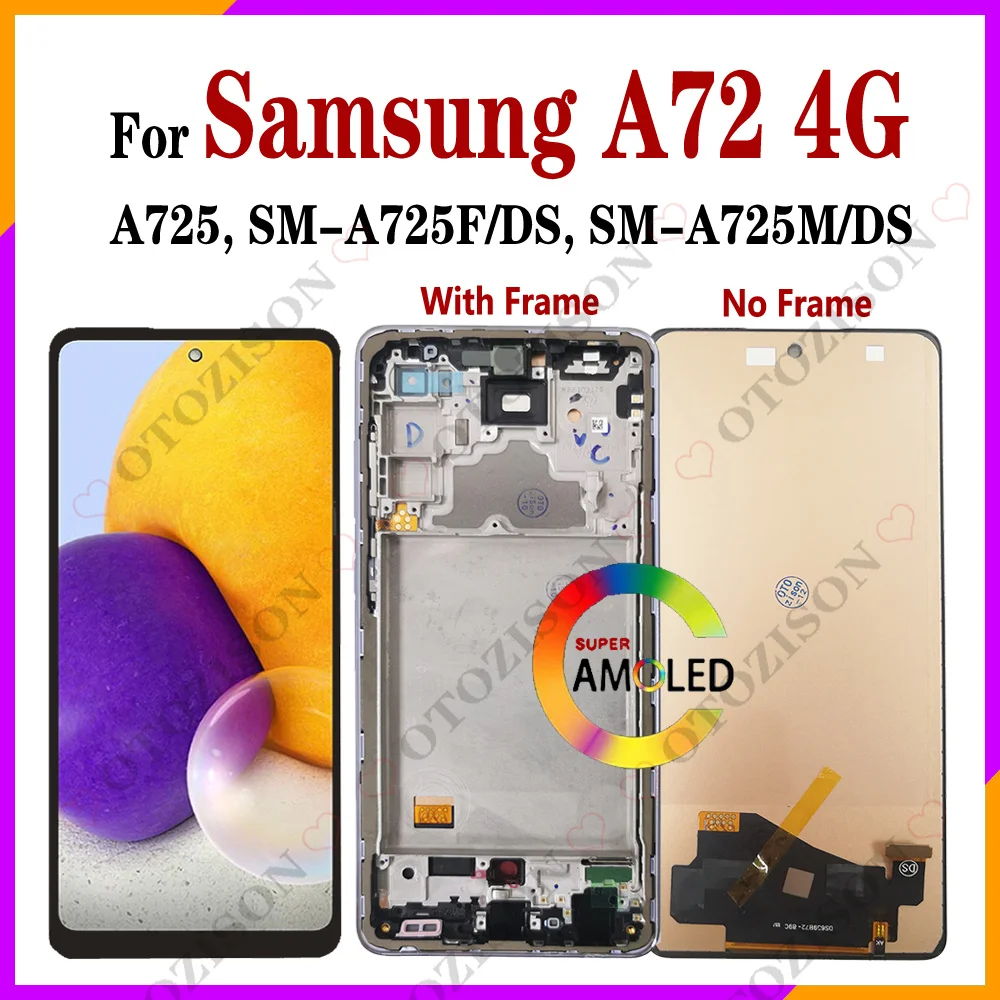 A72-4G-LCD-With-Frame-For-Samsung-Galaxy-A72-A725-Display-SM-A725F-DS ...