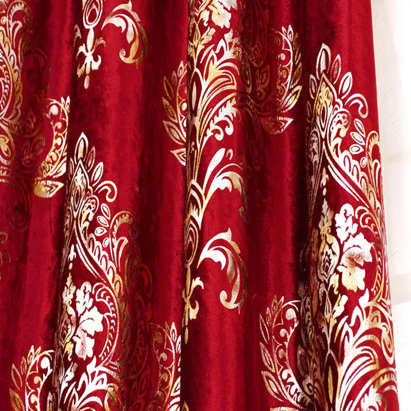 Gold And Red Curtains