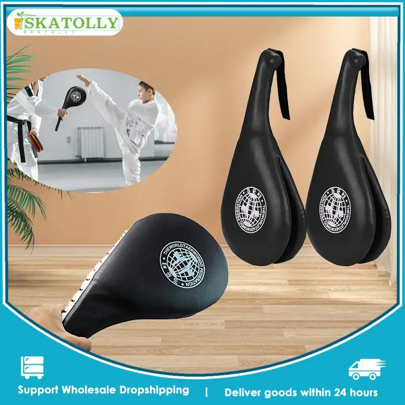 Taekwondo-Target-Fitness-Adult-Children-PU-Double-Kick-Pad-Karate ...