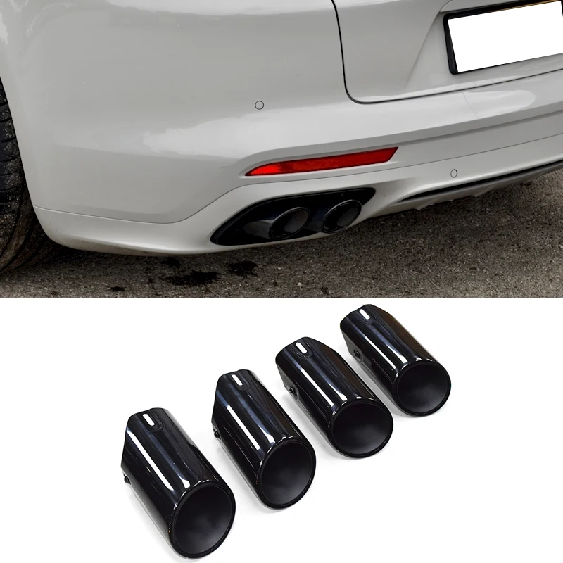 For 2017-2024 Porsche Panamera 4S 971 Tailpipe Stainless Steel Black ...