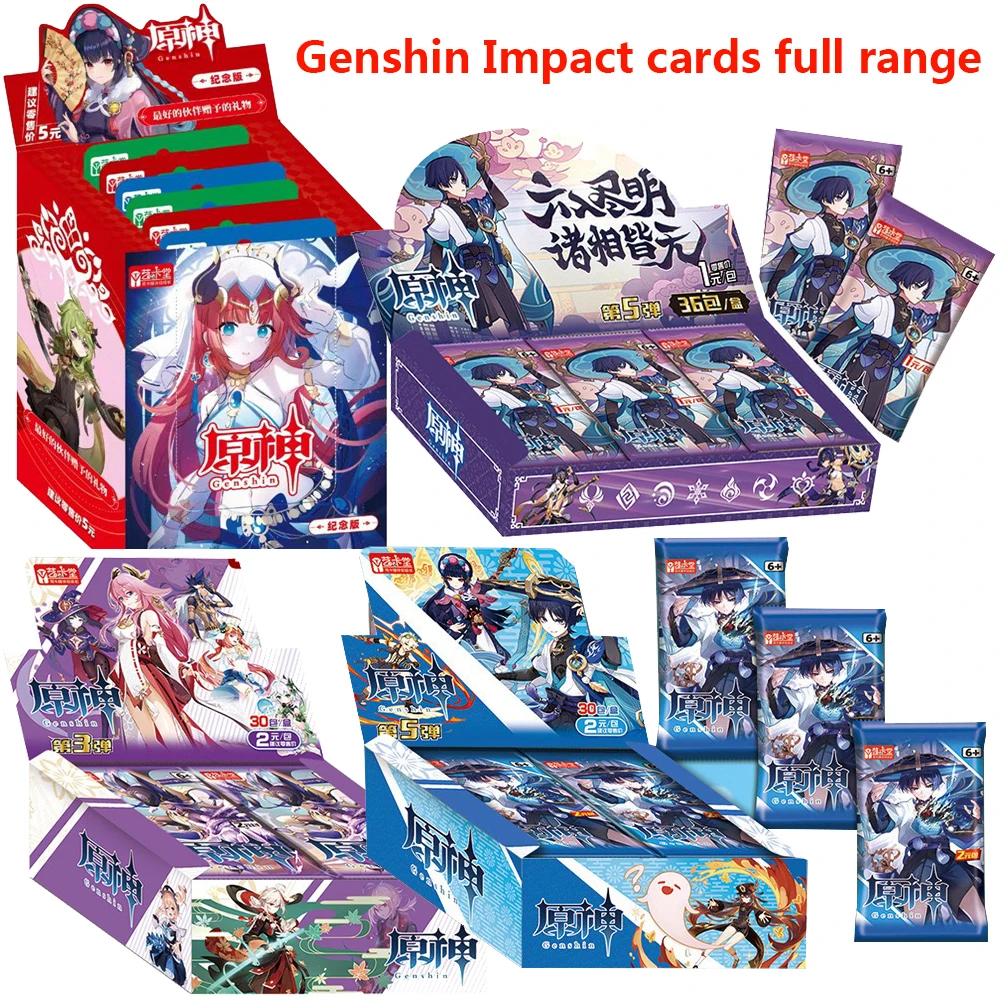 Genshin Impact Booster Box | Genshin Collectible Cards | Genshin Impact ...