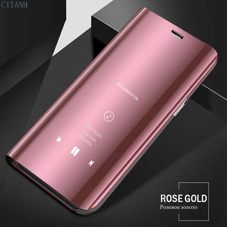 Premium Smart Mirror Flip Phone Case - Luxury Reflective Cover for ...