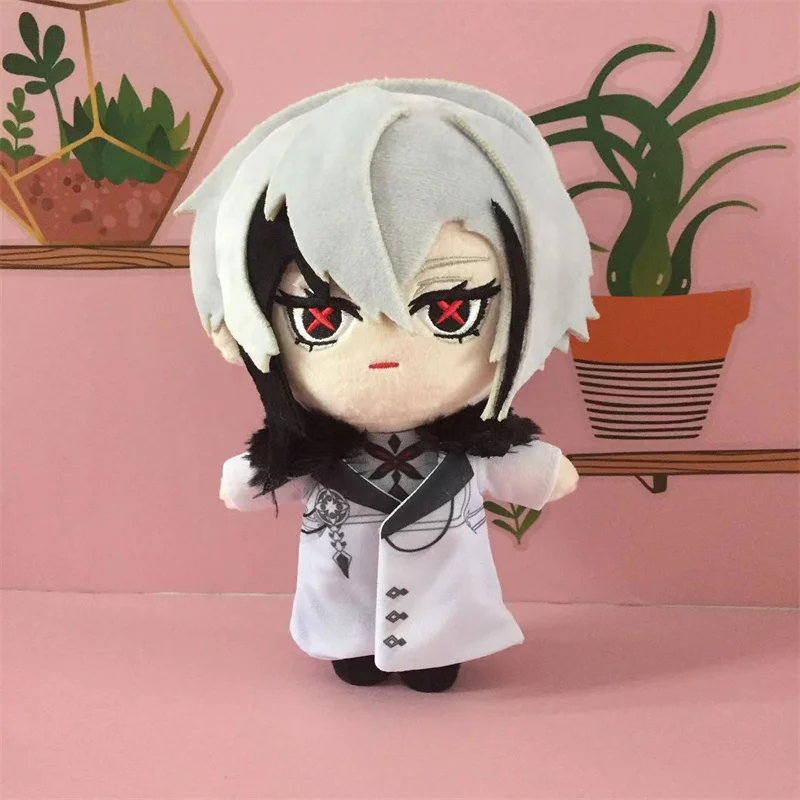 Anime Arlecchino Cosplay Plush Doll Toy Genshin Impact Fatui Knave Game ...