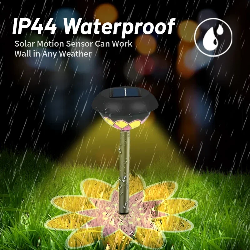 Solar Projection Lamp Desktop Lawn Lights Outdoor Waterproof Garden ...