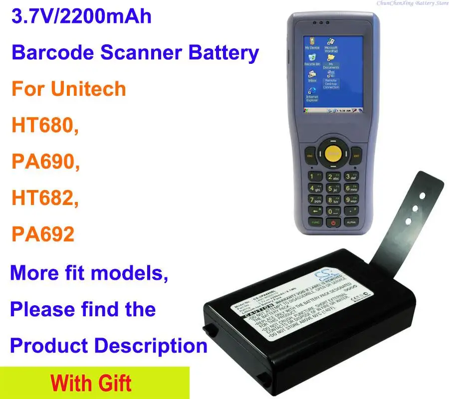 Cameron-Sino-2200mAh-Barcode-Scanner-Battery-for-Unitech-HT680-HT682 ...