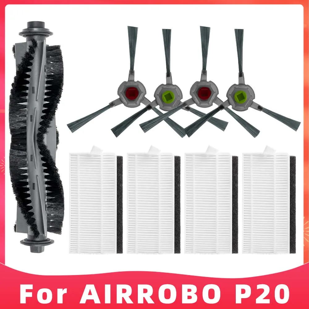 Airrobo용 P20 로봇 진공 청소기 교체용 예비 부품 액세서리, 사이드 브러시 Hepa 필터| | - AliExpress