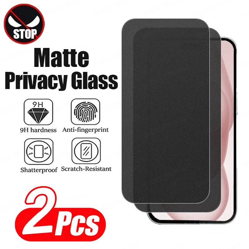 2Pcs-Matte-Privacy-Anti-Peep-Tempered-Glass-For-iPhone-14-12-13-15-11 ...