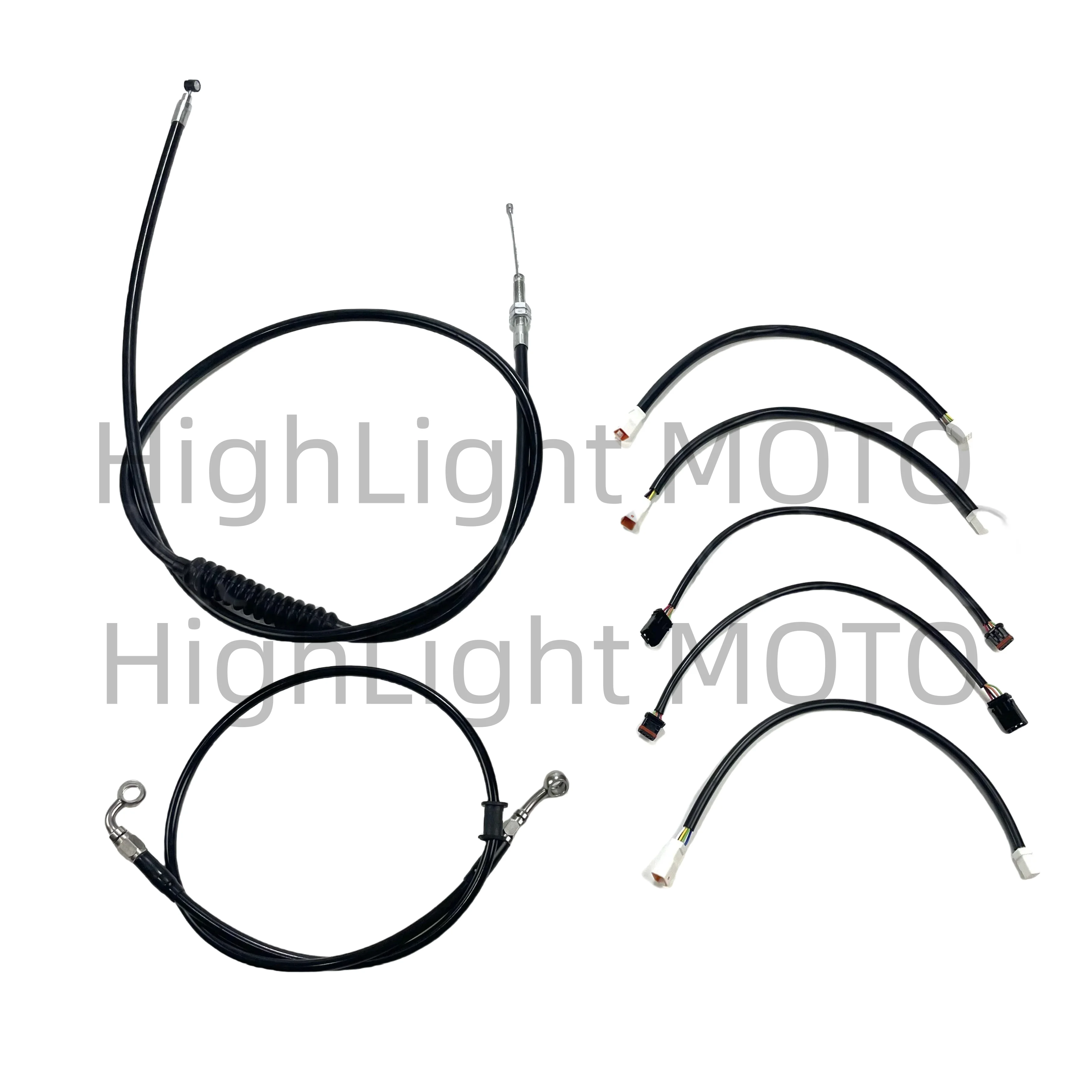 Motorcycle Extend Weaving Steel Wires Brake oil pipe cable Clutch Cable ...