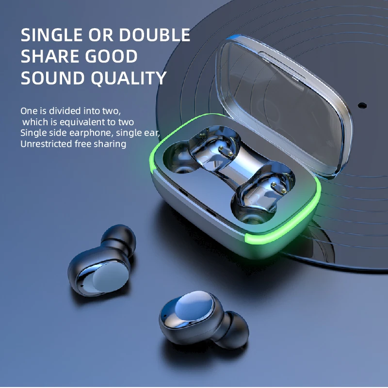 2024-New-TWS-Bluetooth-5-1-Wireless-Headphones-Bone-Conduction-Music-Noise-Canceling-Earphone ...
