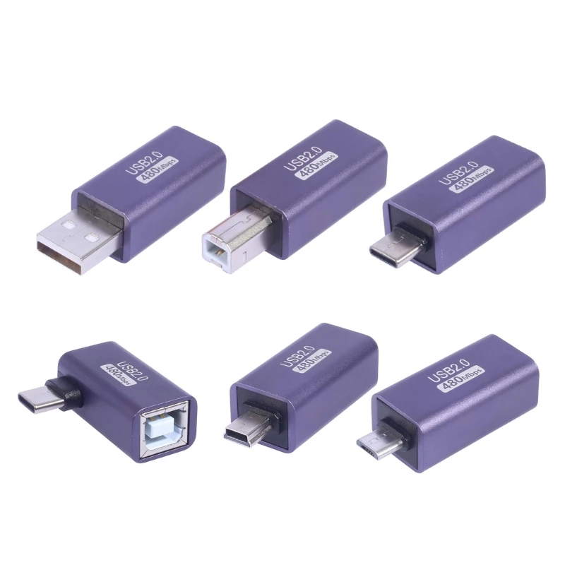 USB-Tipo-C-Data-Transfer-Adapter-Mini-USB-Micro-Macho-para-USB-B ...