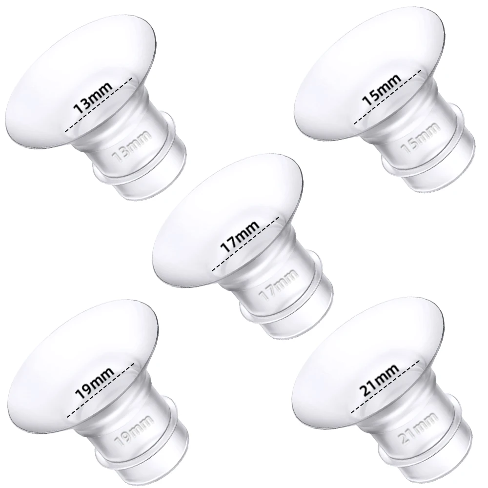 13/15/17/19/21mm Breast Pump Funnel Inserts Plug-in Different Caliber ...
