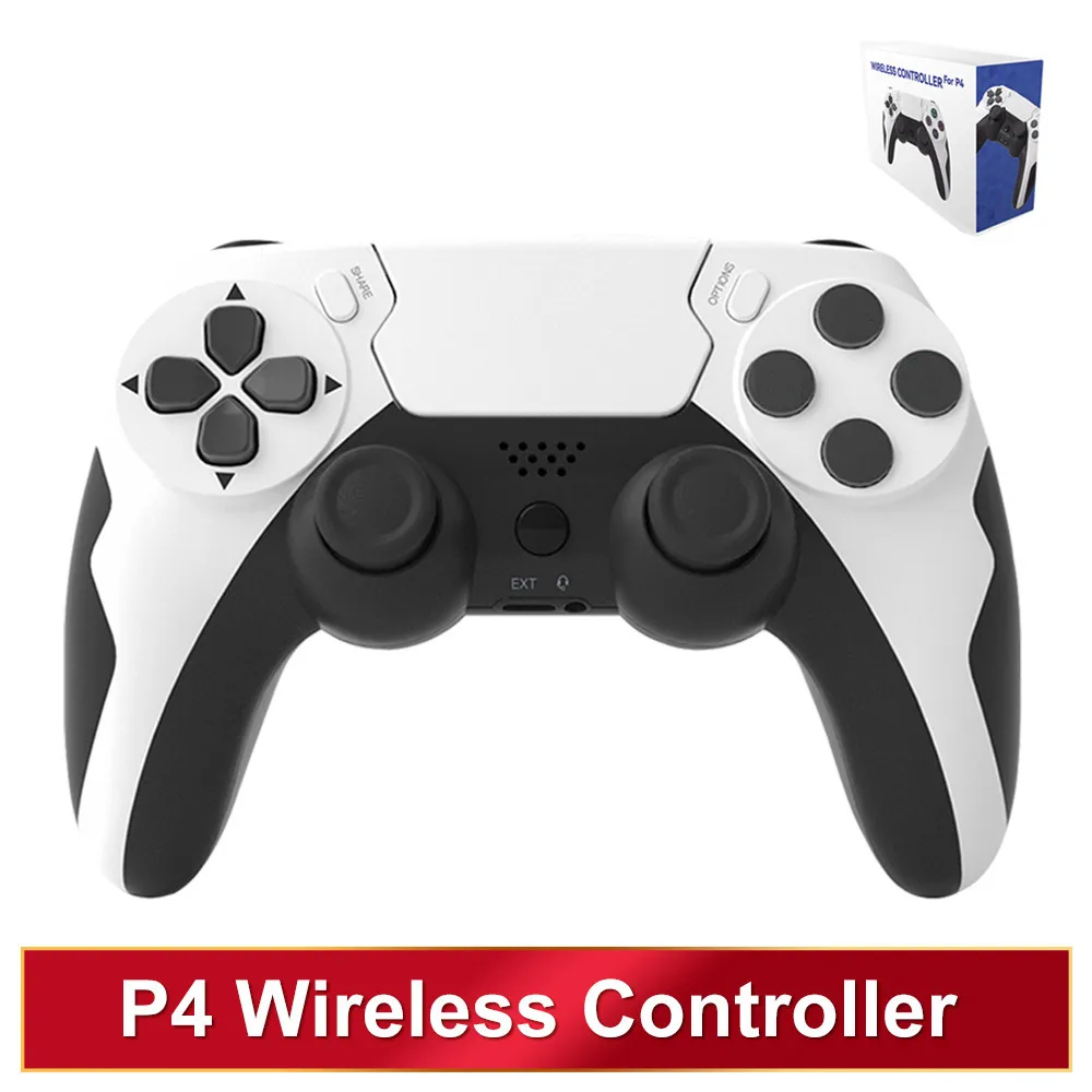 New Wireless Controller Bluetooth Gamepad Double Vibration 6axis Joypad With Touchpad Microphone