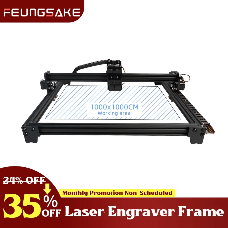 MONTHLY PROMOTION Large Laser Engraver Frame Kit 100X100cm Metal ...