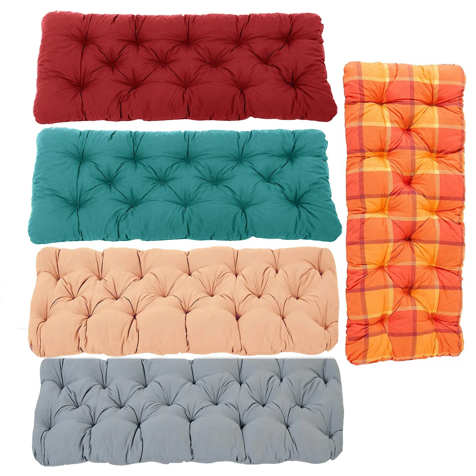 1PCS Outdoor Bench Cushion Waterproof Sunscreen Wood Chair Cushion ...