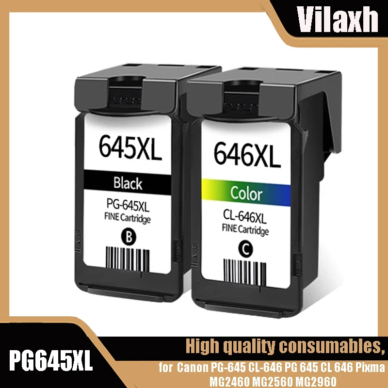 Vilaxh-Pg645-Cl646-Ink-Cartridge-PG645-CL646-Ink-Kit-Replacement-for ...