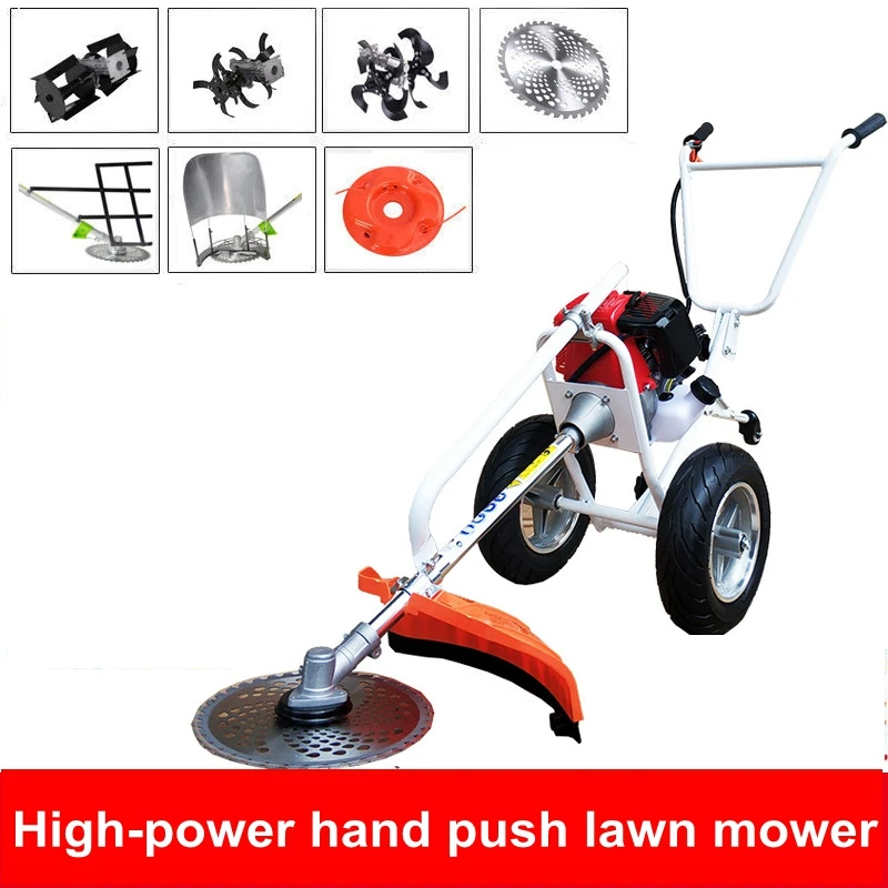 Hand-push-lawn-mower-multi-function-weeder-household-ripper-ditcher ...