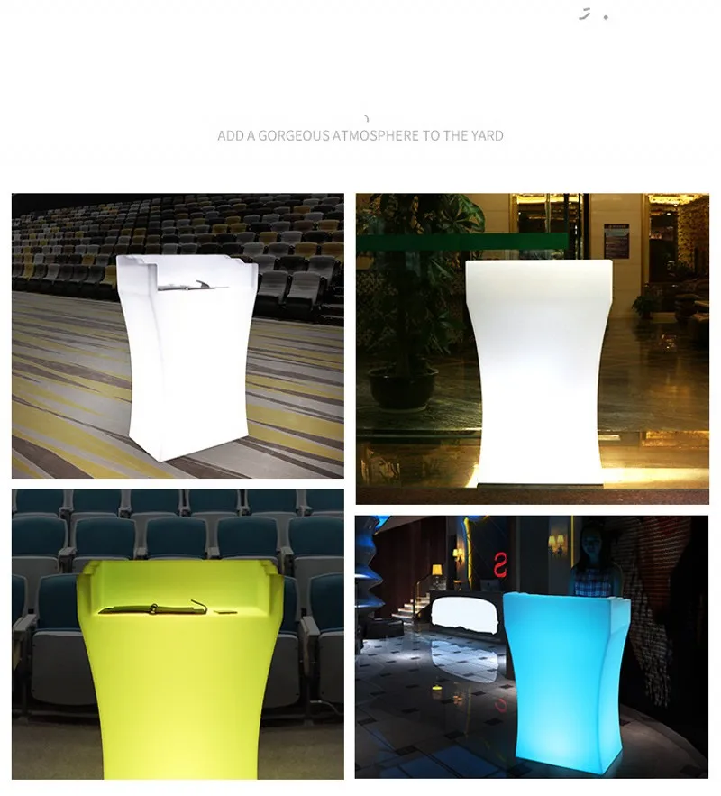 LED Rechargeable Bar Reception Desk Nightclub Simple Modern Cashier ...